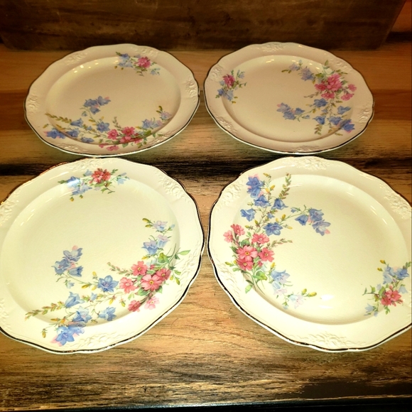 TST | Dining | Vtg Tst Chelsea Pattern Set Of 4 Plates | Poshmark